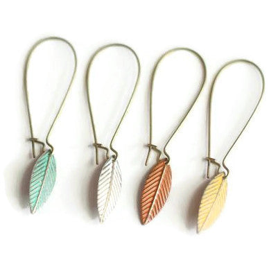 Leaflet Earrings – Gleeful Peacock