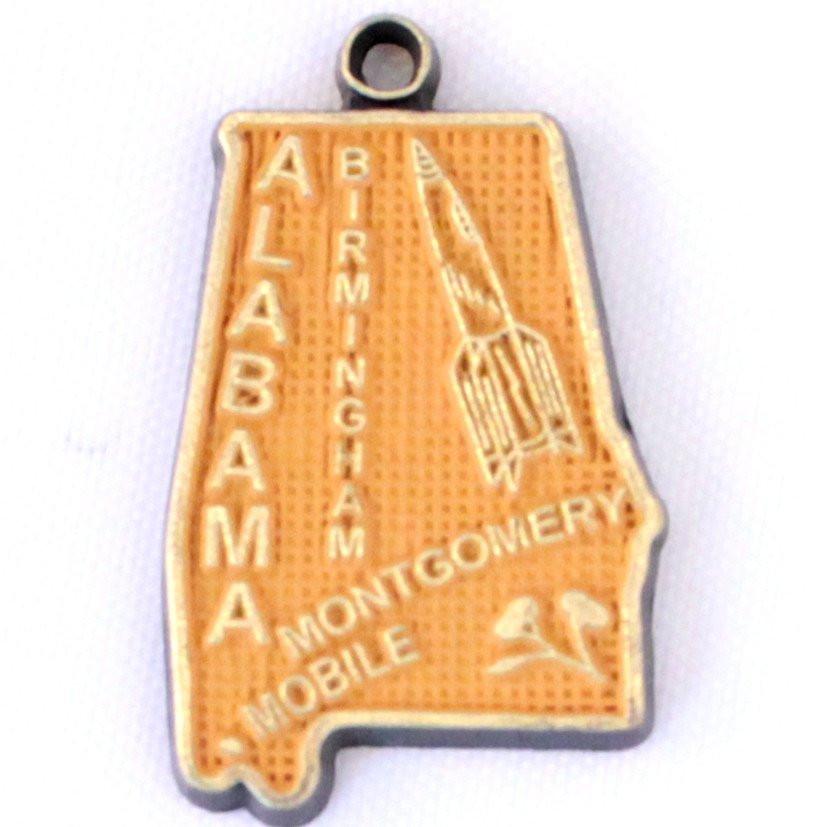 Alabama State Charm Bracelet, Necklace, or Charm Only – Gleeful Peacock